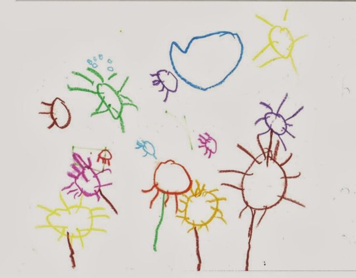 Etapa pre-esquemática en desarrollo del dibujo en el niño
